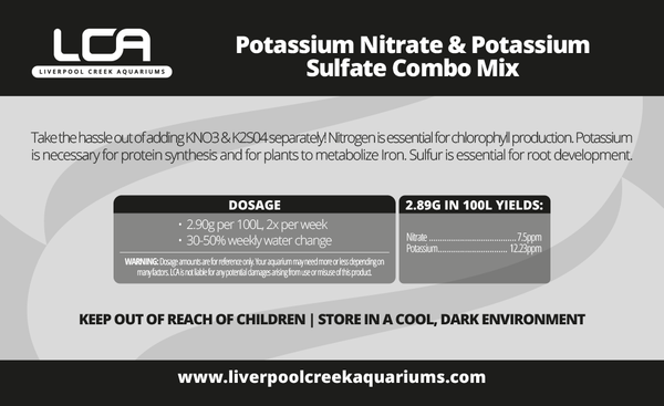 Potassium nitrate / Potassium sulphate Combo Mix - Liverpool Creek ...